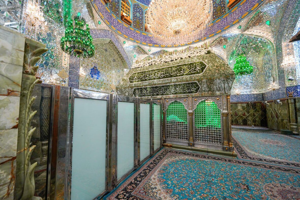 Najaf Shrine Decorated with Flowers Ahead of Imam Ali Birth Anniversary
